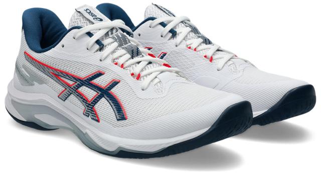 アシックス ユニセックス バレーボールシューズ NETBURNER BALLISTIC FF 4（WHITE/MAKO・サイズ：27.5cm） 1053A070-101-27.5返品種別A