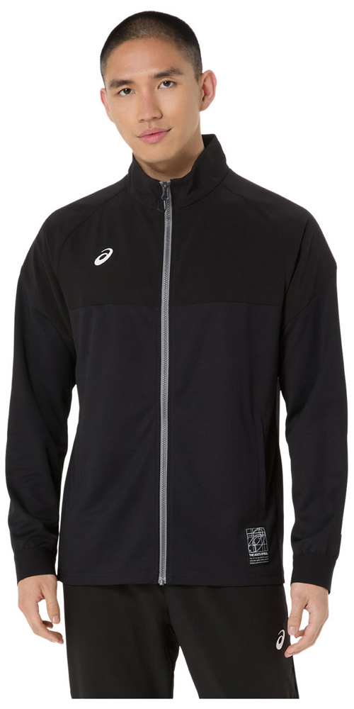 アシックス メンズ ドライハイブリッドストレッチニットジャケット（パフォーマンスブラック・サイズ：2XL） 2031F169-001-2XL返品種別A