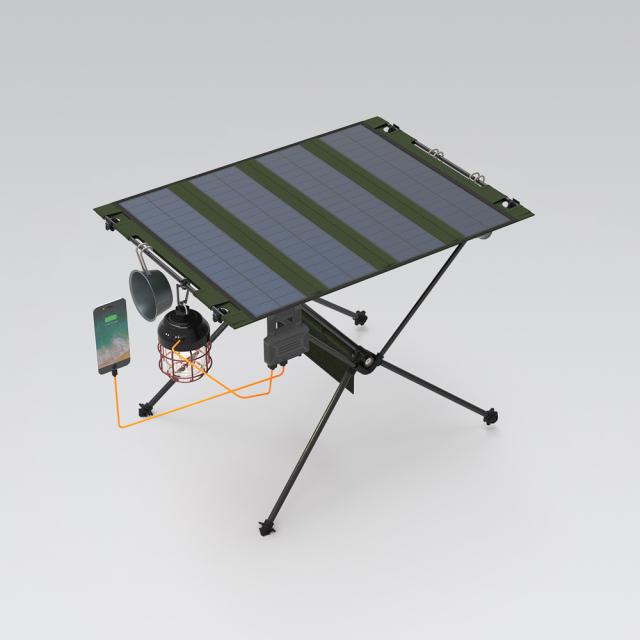 グッド・グッズ TYH-45B 折り畳み式ソーラーテーブル　最大出力：45WGOODGOODS[TYH45B] 返品種別B