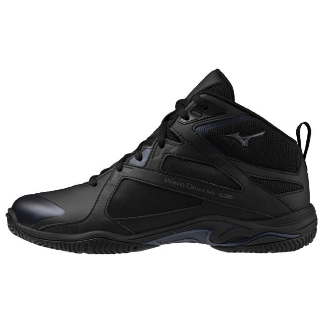 ミズノ ユニセックス フィットネスシューズ ウエーブダイバース LG5（ブラック×シルバー・サイズ：25.0cm） 31GF257109250返品種別A