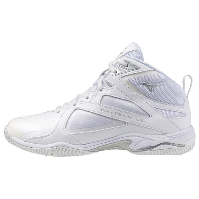 ミズノ 31GF257201250 ユニセックス フィットネスシューズ ウエーブダイバース LG5 ワイド（ホワイト×シルバー・サイズ：25.0cm）MIZUNO[31GF257201250] 返品種別A