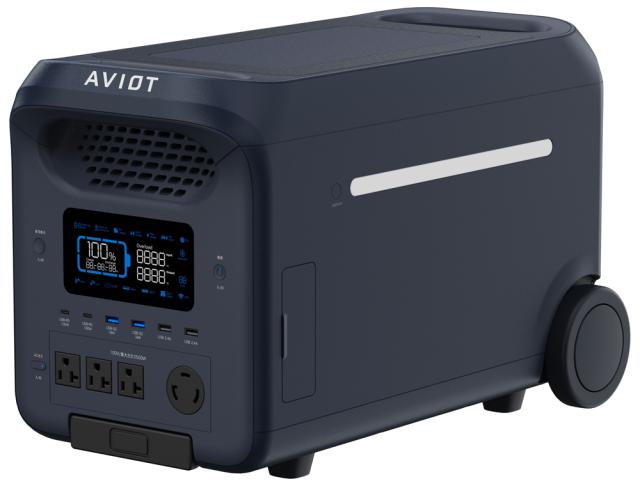 AVIOT PS-F3000 ポータブル電源 2560Wh AC出力コンセント4口 USB-C出力搭載 ネイビーAVIOT POWER PIECE PS-F3000[PSF3000] 返品種別B