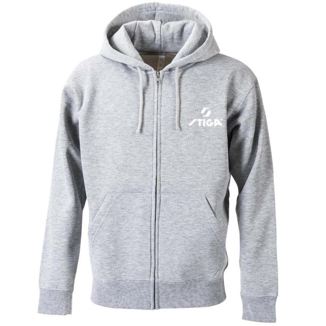 STIGA（スティガ） STJ-1805100204 ユニセックス STIGAジップパーカー JP-II（グレー・サイズ：S）[STJ1805100204] 返品種別A