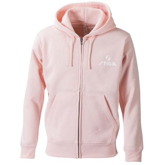 STIGA（スティガ） STJ-1805110704 ユニセックス STIGAジップパーカー JP-II（ピンク・サイズ：S）[STJ1805110704] 返品種別A