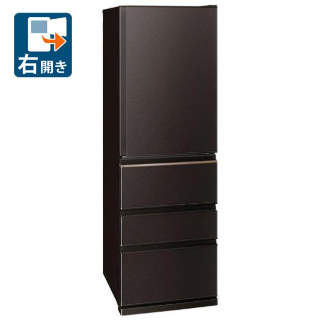 三菱 MR-N40M-T 403L 4ドア冷蔵庫（ダークブラウン）【右開き】MITSUBISHI[MRN40MT] 返品種別A