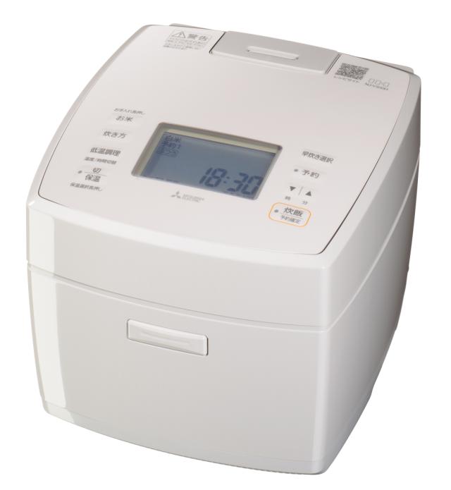 三菱 NJ-VS10H-W IHジャー炊飯器（5.5合炊き）　白亜麻（しろあま）MITSUBISHI　ダブル備長炭コート 熾火（おきび）[NJVS10HW] 返品種別A