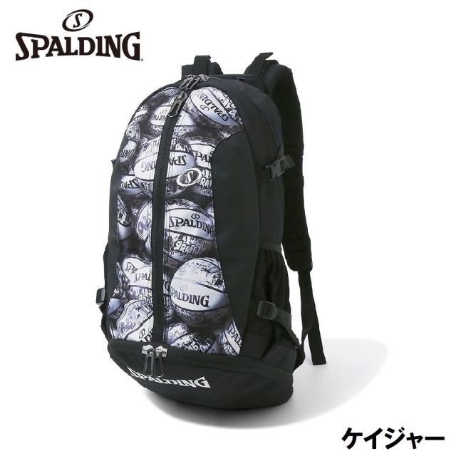 スポルディング バスケットボールプレーヤー向けバックパック ケイジャー（グラフィティ/ホワイト・容量：32L） SPD-40007GW返品種別A