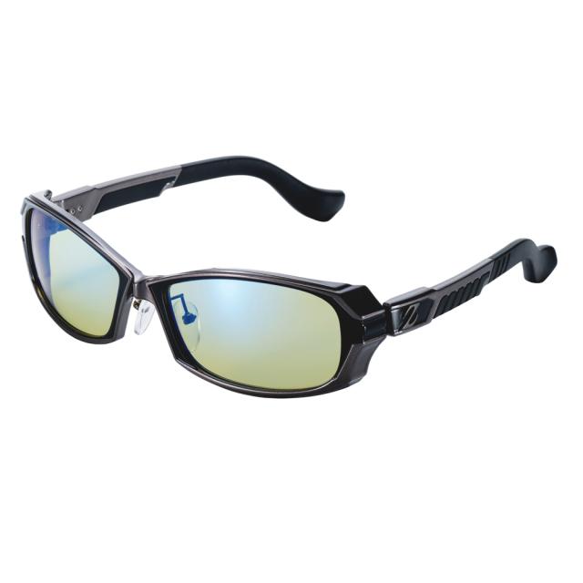 ZEQUE F-2164 ディーディー フレームカラー：ガンメタル(イーズグリーン/ブルーミラー)ゼクー DD[F2164ZEQUE] 返品種別A