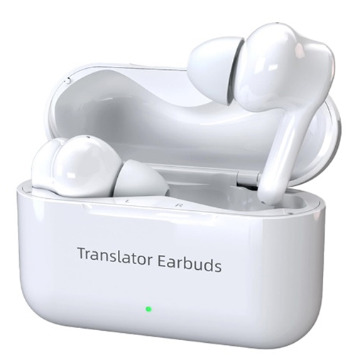 ウェザリージャパン AI翻訳機能付き　完全ワイヤレスBluetoothイヤホン　オフライン版（ホワイト） M6 PLUIS(WOOASK)返品種別A