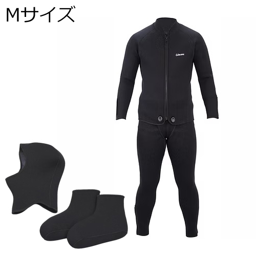 エクセル LFC-509/M ウェットスーツ 4点セット Mサイズ（ブラック）Celacanz[LFC509Mエクセル] 返品種別A