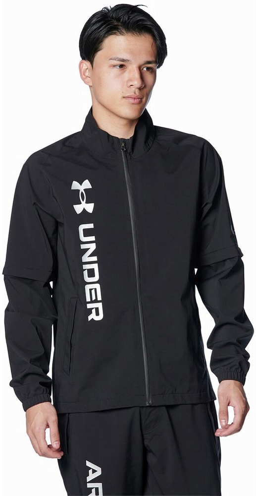 アンダーアーマー UA ストーム パッカブル レインスーツ（Black/Silver・サイズ：MD） UNDER ARMOUR DOM-1384870-001-MD返品種別A