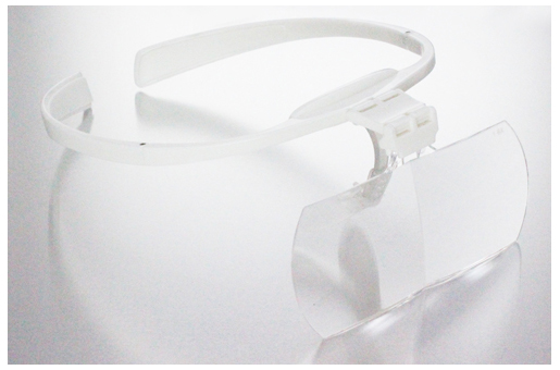 エリカオプチカル HAWK EYE（ヘッドルーペ）【2.0倍】（ホワイトシャイニー） HAWKEYE-ホワイトX2.0返品種別A