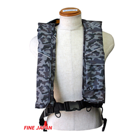 ファインジャパン FV-6010-カモ 自動膨張式救命具 首掛けタイプ フリーサイズ(カモ)FINE JAPAN[FV6010カモ] 返品種別A
