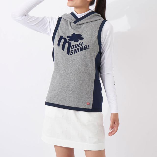 marie claire（マリ・クレール） 732507MGY レディース パーカーベスト＋インナーセット（グレー・サイズ：M）[732507MGY] 返品種別A