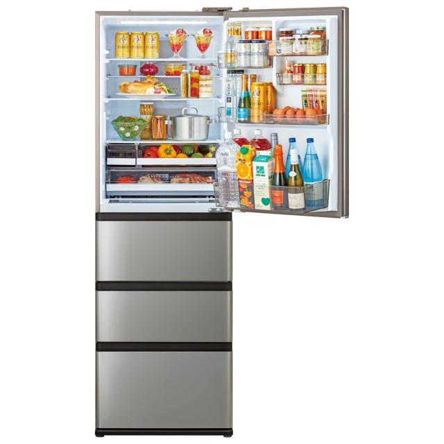 アクア AQR-V46R-S 458L 4ドア冷蔵庫（チタンシルバー）【右開き】AQUA DELIE+ デリエプラス[AQRV46RS] 返品種別A アクア AQR-V46R-S 458L 4ドア冷蔵庫（チタンシルバー）【右開き】AQUA