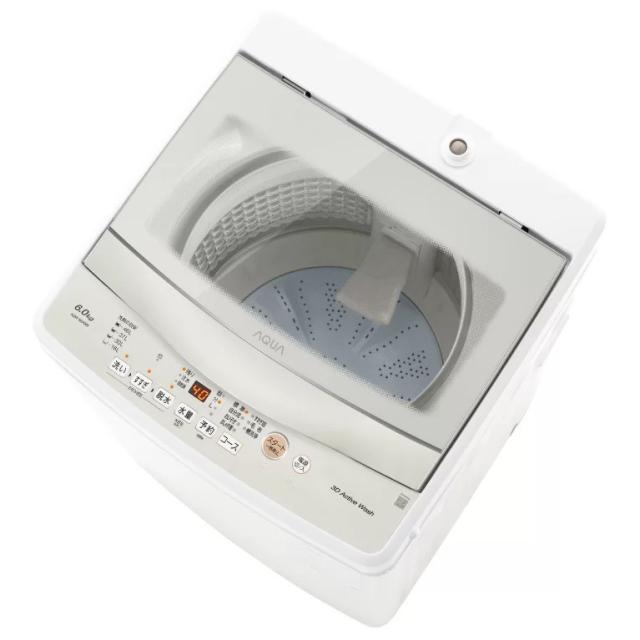 アクア AQW-S6A-W 6.0kg 全自動洗濯機　ホワイトAQUA[AQWS6AW] 返品種別A