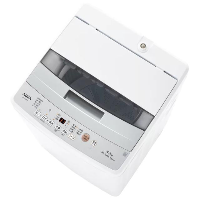 アクア AQW-S4A-W 4.5kg 全自動洗濯機　ホワイトAQUA[AQWS4AW] 返品種別A