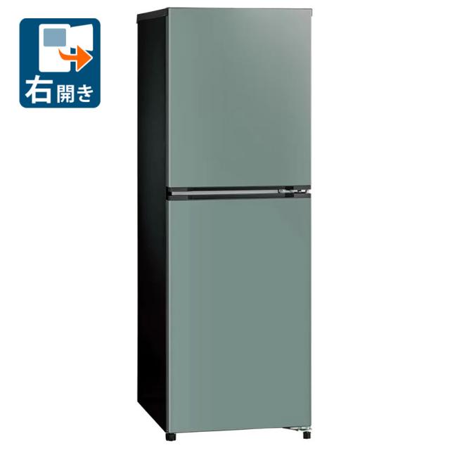 アクア AQR-16A-G 160L 2ドア冷蔵庫（モスグレー）【右開き】AQUA[AQR16AG] 返品種別A