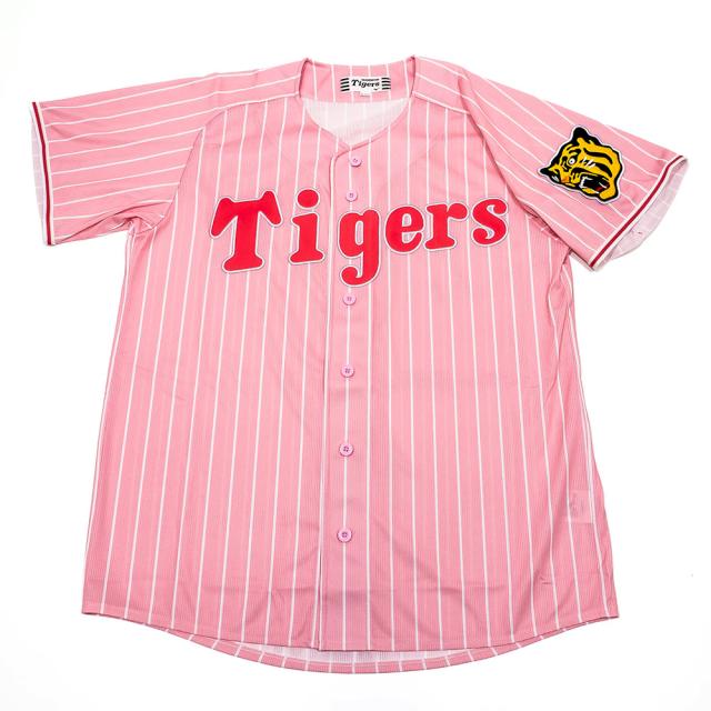 ミズノ 【阪神タイガース公認】カラーレプリカユニフォーム（ライトピンク・サイズ：O） 12JRMTQ164O返品種別A