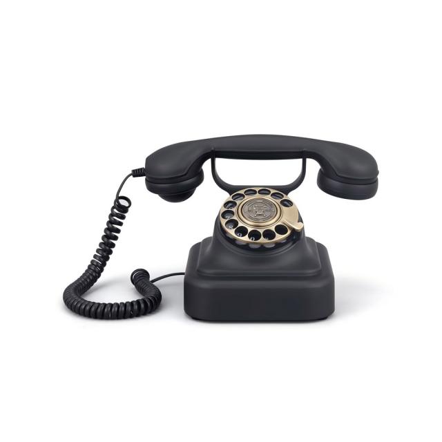 PASSON HA1928TN-BK レトロ電話機[HA1928TNBK] 返品種別A