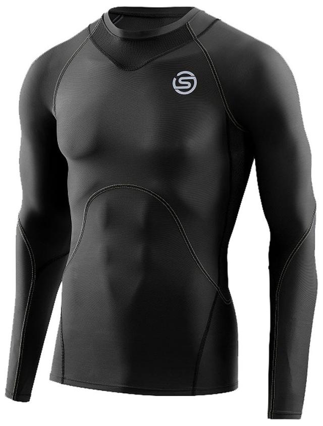 SKINS(スキンズ) SERIES-3 メンズトップスロングスリーブ（ブラック・サイズ：46(M)）  GRI-18121310-019-46M返品種別A