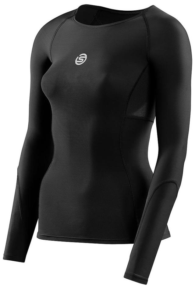 SKINS(スキンズ) SERIES-3 レディース トップスロングスリーブ（ブラック・サイズ：40（M)）  GRI-18221310-019-40M返品種別A