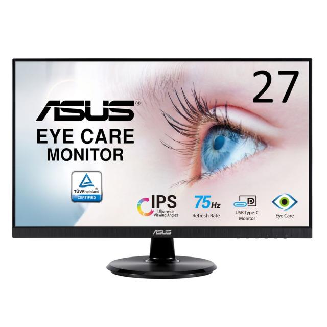 ASUS｜エイスース VA27DCP 液晶ディスプレイ(27型/IPS/FullHD 1920×1080/75Hz/5ms/HDMI1.4 ...