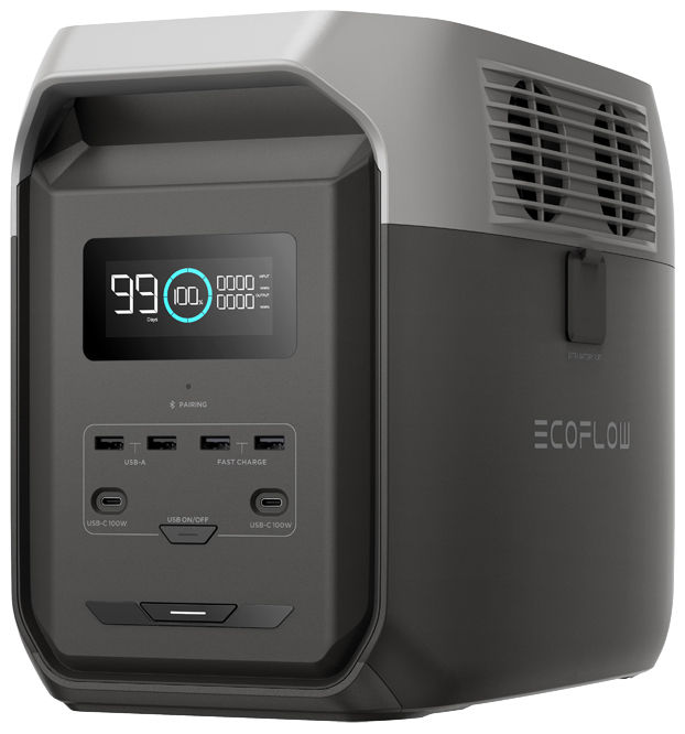 エコフロー ポータブル電源 1536Wh ACコンセント6口　USBーC出力搭載 EcoFlow Delta 3 1500 EFDELTA1500JPBCBOX返品種別B