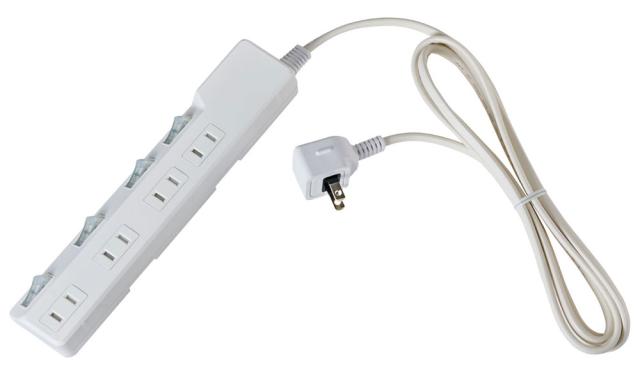 ELPA WLK-43B(W) 耐雷スイッチ付タップ（ブレーカー機能付） 4個口 3mELPA[WLK43BW] 返品種別Aの通販はau PAY マーケット - Joshin web 家電 ...