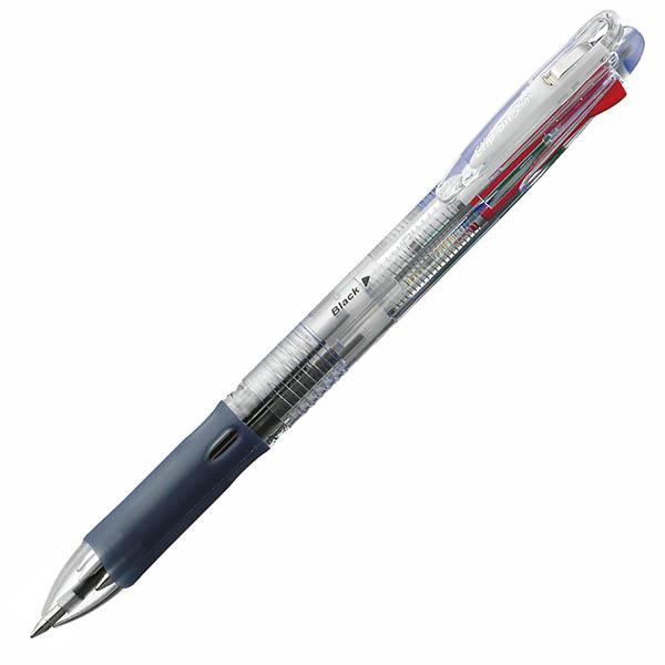 ゼブラ B4A5-C クリップ-オン スリム 4C 4色（透明）ZEBRA 油性ボールペン 多色ボールペン[B4A5C] 返品種別Aの通販は ...