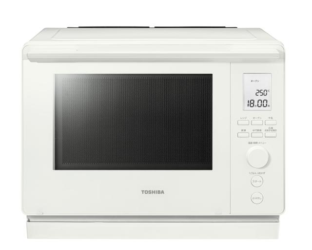 東芝 簡易スチームオーブンレンジ　30L　ミルキーホワイト TOSHIBA　石窯ドーム　角皿式スチームオーブンレンジ ER-D100B-W返品種別A