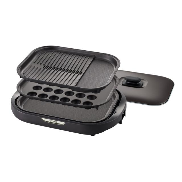 タイガー CRC-B302T ホットプレート　プレート3枚タイプ　ブラウンTIGER　これ1台[CRCB302T] 返品種別A