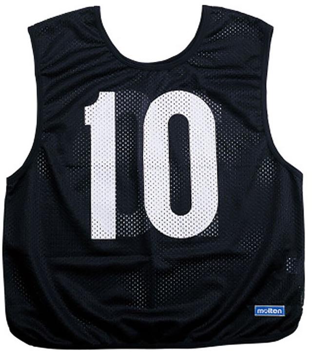 モルテン MT-GB0113BK ゲームベスト 番号1〜10 10枚セット（黒）Molten ゲームビブス[MTGB0113BK] 返品種別A