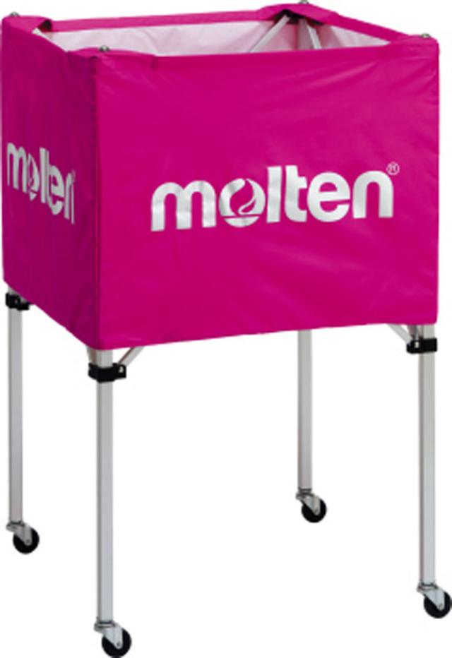 モルテン MT-BK0023P 折りたたみ式ボールカゴ（ピンク・サイズ：中・背高）Molten[MTBK0023P] 返品種別A