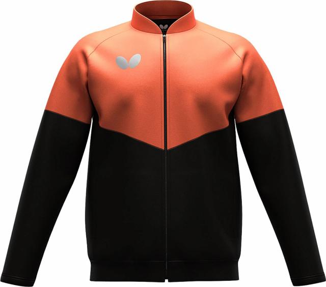 バタフライ BUT-47250-012-L 男女兼用 ウィルバー・TRジャケット（サーモン・サイズ：L）BUTTERFLY 卓球[BUT47250012L] 返品種別A