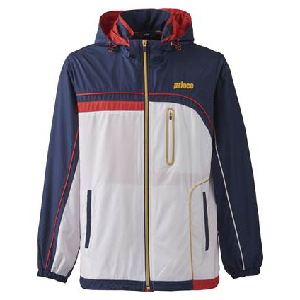 prince（プリンス） DIW-TMU661T-015-L ユニセックス ウインドジャケット(レッド・サイズ：L)テニスウェア[DIWTMU661T015L] 返品種別A