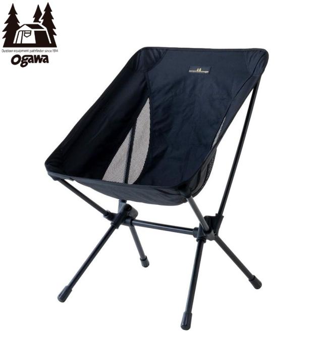 小川キャンパル(OGAWA CAMPAL) OGW-1912-90 ツーアングルチェア S(ブラック)[OGW191290] 返品種別A