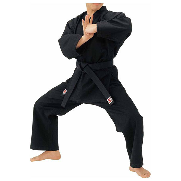 九櫻 HYK-R3N2 空手衣 黒11号 上下セット（2号）[HYKR3N2] 返品種別A