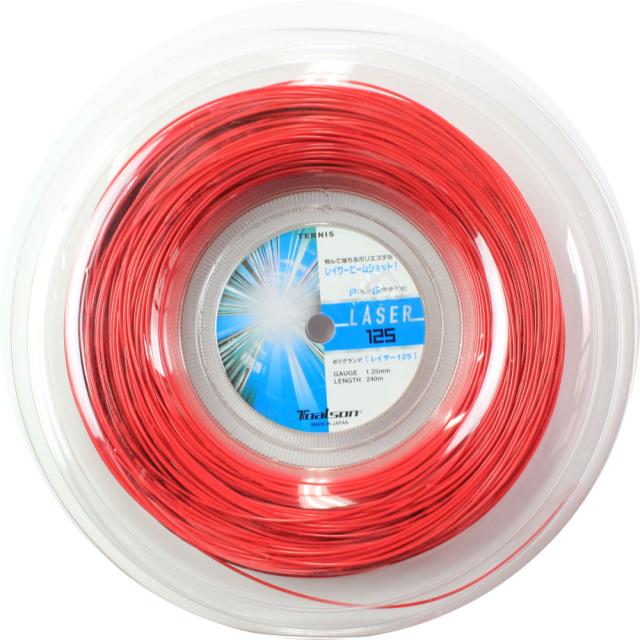 TOALSON（トアルソン） 硬式テニス用ストリング ポリグランデ・レイザー125（レッド・240m） TAS-7452512R返品種別A