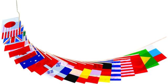 エバニュー EKA644 テトロン万国旗連結式ワイドEVERNEW[EKA644エバニユ] 返品種別A