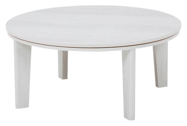 HAGIHARA(萩原) アベルSE80マルWH カジュアルコタツ（80×80cm）【暖房器具】[アベルSE80マルWH] 返品種別A