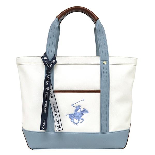 BEVERLY HILLS POLO CLUB BH2008NWH/PBL/PBL PUトートバッグL（WH/PBL/PBL）[BH2008NWHPBLPBL] 返品種別B