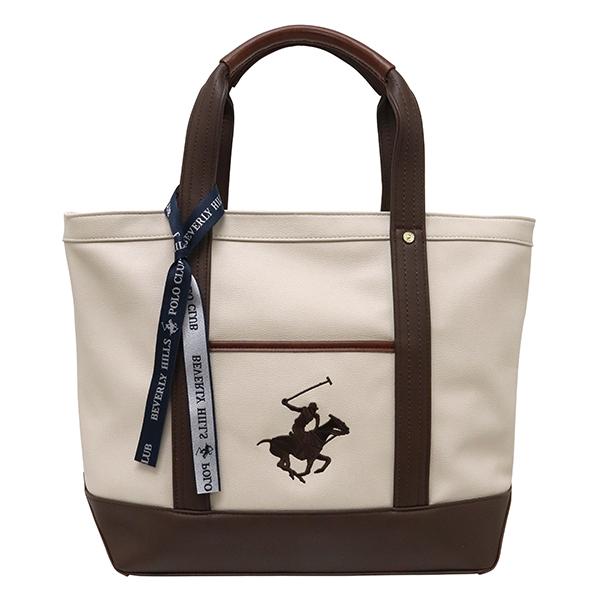 BEVERLY HILLS POLO CLUB BH2008NIV/DBR/DBR PUトートバッグL（IV/DBR/DBR）[BH2008NIVDBRDBR] 返品種別B