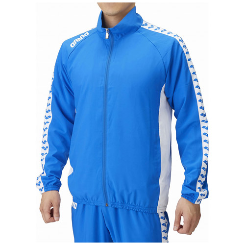 アリーナ DS-ASS4JKU003-BUWT-M ジャケット（ブルー×ホワイト・サイズ：M）arena[DSASS4JKU003BUWTM] 返品種別A