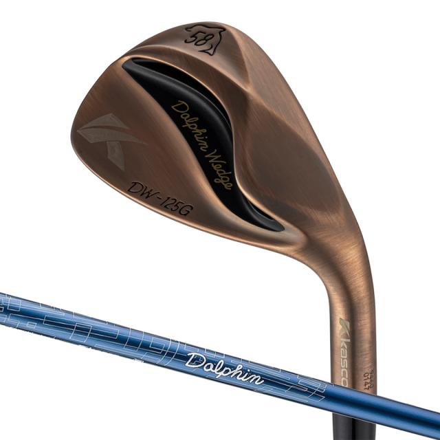 キャスコ DW-125G-C-CB-L-58 ドルフィンウェッジ DW-125G Copper for LADIES ロフト角：58°(セミグースネック)【Dolphin DP-231 L カーボンシャフト・フレックス：L】kasco DOLPHIN WEDGE[DW125GCCBL58] 返品種別A