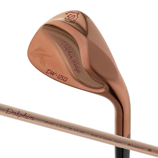 キャスコ DW-125G-PG-50 ドルフィンウェッジ DW-125G PinkGold for LADIES ロフト角：64°(セミグースネック)【限定カラー Dolphin DP-231 カーボンシャフト・フレックス：L】kasco DOLPHIN WEDGE[DW125GPG50] 返品種別A