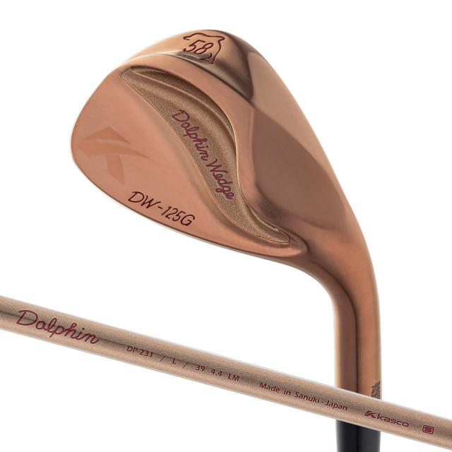 キャスコ DW-125G-PG-58 ドルフィンウェッジ DW-125G PinkGold for LADIES ロフト角：58°(セミグースネック)【限定カラー Dolphin DP-231 カーボンシャフト・フレックス：L】kasco DOLPHIN WEDGE[DW125GPG58] 返品種別A