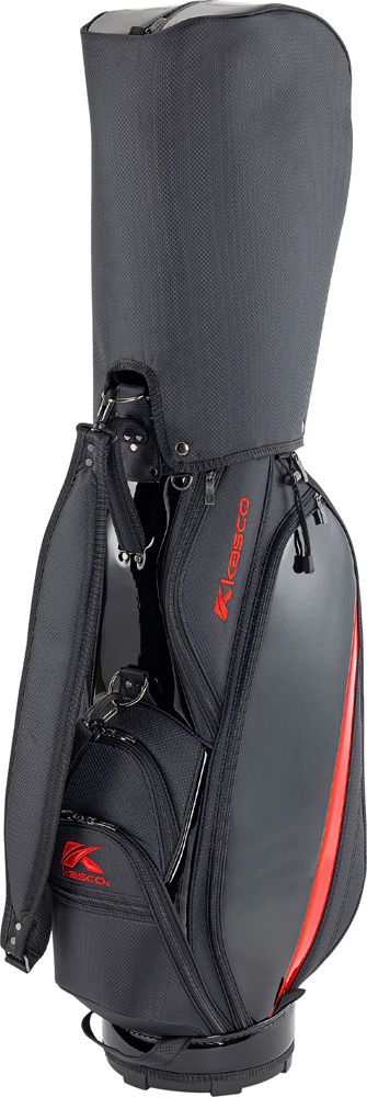 キャスコ KS-0105-BK/RD キャディバッグ（ブラック/レッド・9型・47インチ対応）kasco[KS0105BKRD] 返品種別A