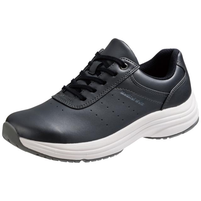 アサヒメディカルウォーク WK-L041-BKメタリツク-235 レディース ウォーキングシューズ メディカルウォーク WK L041（ブラックメタリック・サイズ：23.5cm）KV78573AA[WKL041BKメタリツク235] 返品種別A