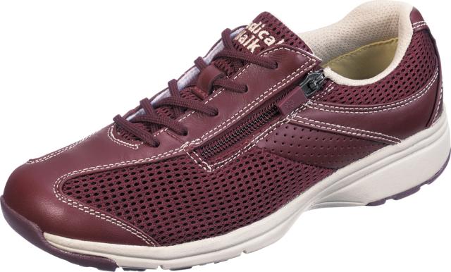 アサヒメディカルウォーク MS-L-ワイン-230 レディース ウォーキングシューズ メディカルウォーク MS-L（ワイン・サイズ：23.0cm）KV77192[MSLワイン230] 返品種別A